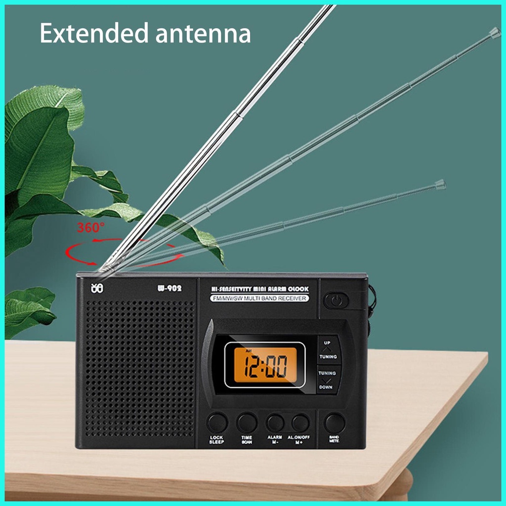 Digital AM/FM Radio Alarm Clock Transistor Radios With Best Reception ...