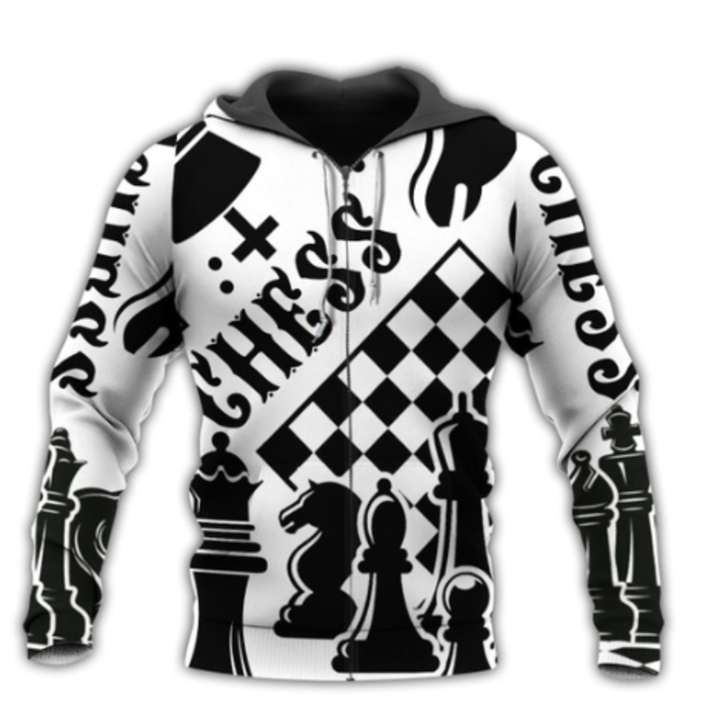 Chess Black And White Style Hoodie, Chess Team HOODIE (Free Custom Name ...