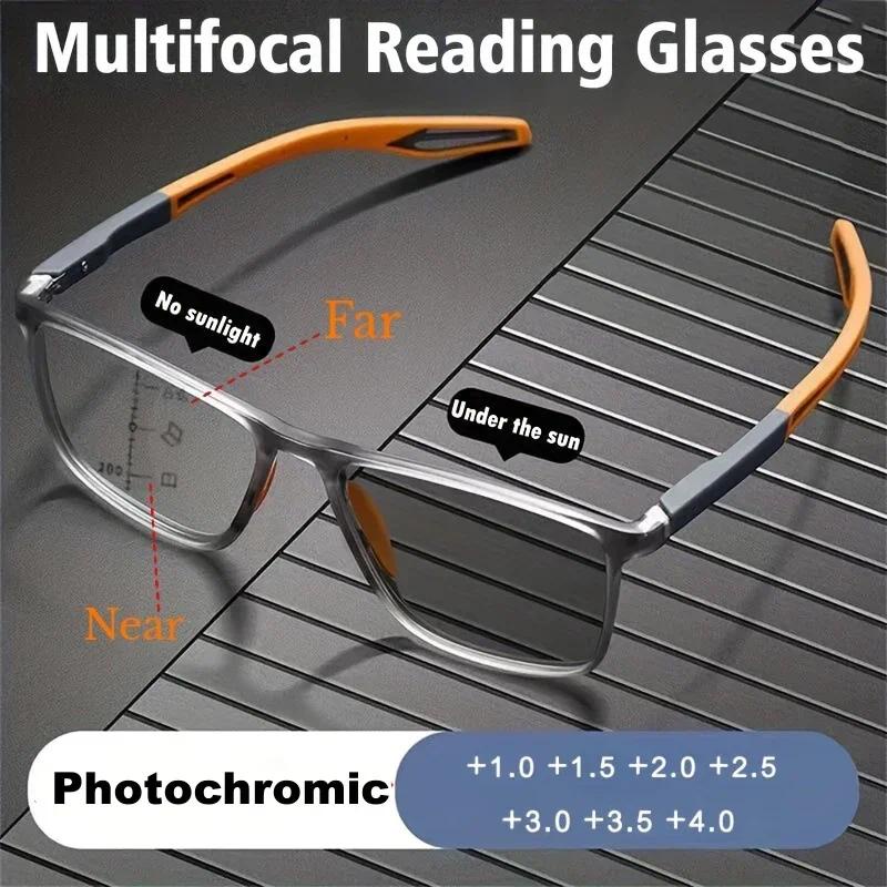 Fashion Trend Light Color-changing Reading Reading Glasses Progressive ...