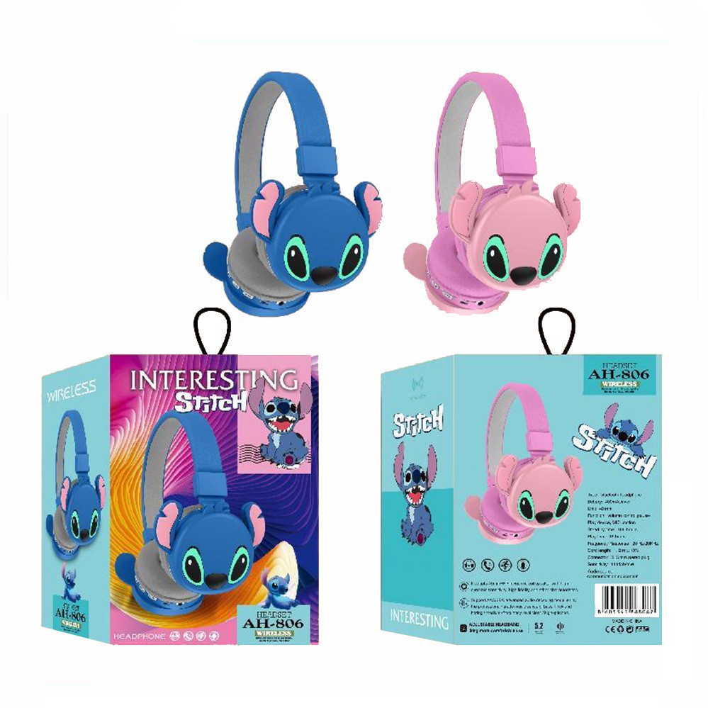 Lilo & Stitch AH-806 Stitch Angel Kids Over-ear Bluetooth Headphones ...