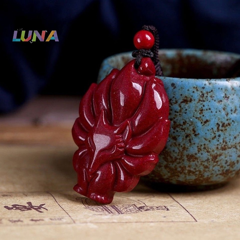 Awheat Fox Queen Necklace Nine-Tailed Fox Pendant Mid-Length Fox ...