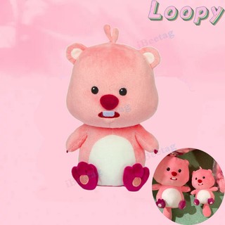 Loopy Plush Toy Cartoon Pororo Pink Beaver Loopy Birthday Gift Stuffed ...