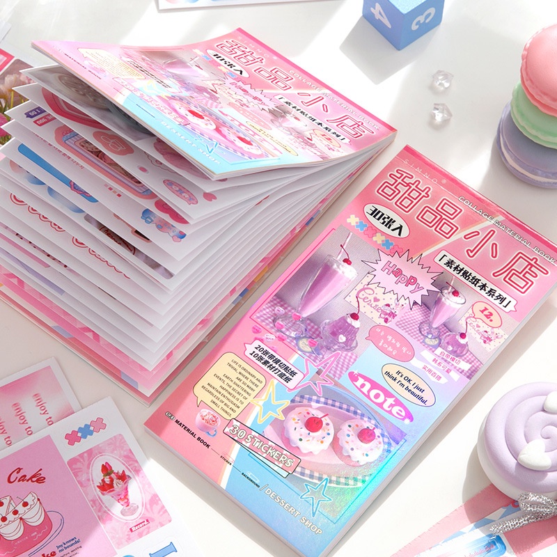 Cdaily|30pcs Mini Sticker Book Handbook Sticker diy Decorative Sticker ...