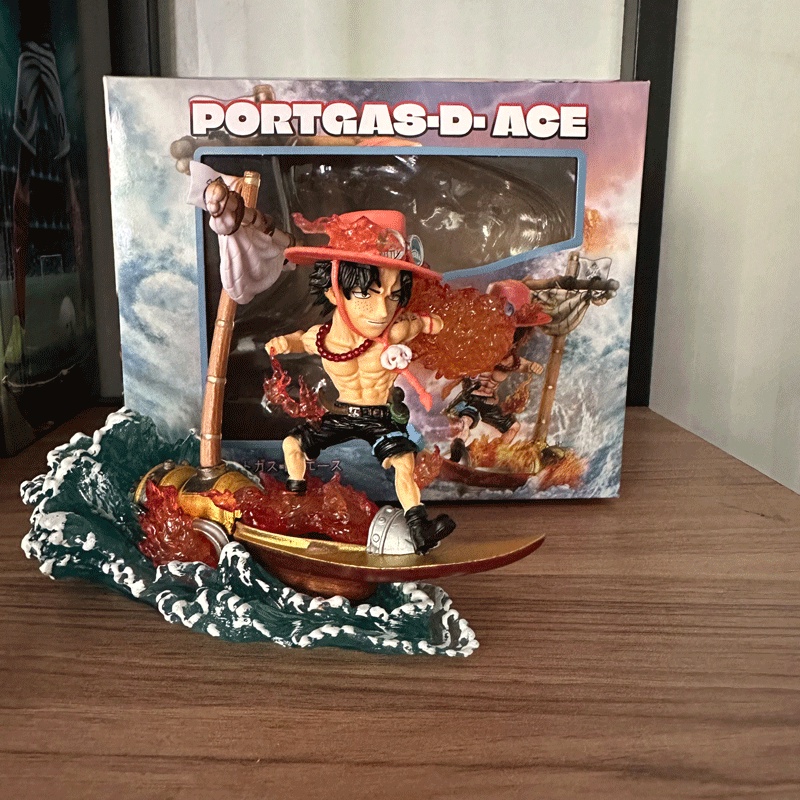 One Piece gk Fire Fist Ace Figure Model One Piece Journey Firepower ...