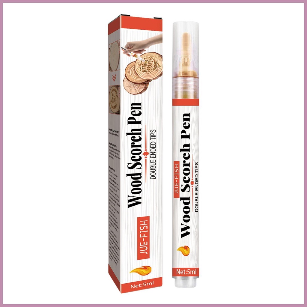 Scorch Markers for Wood 5ml Wood Burner Pen DIY Safe Wood Burning Kit ...