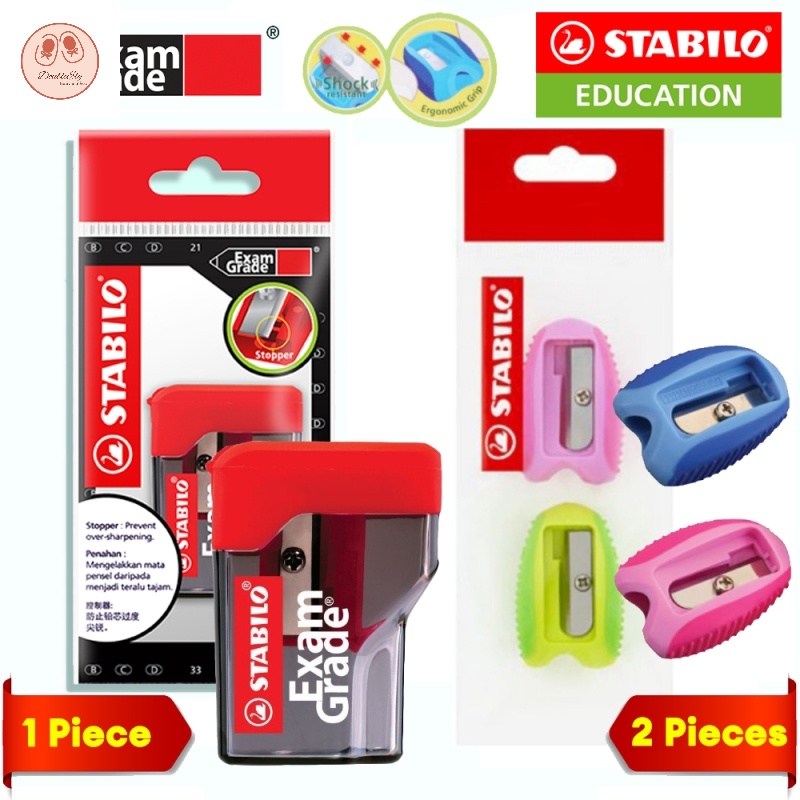 (DE) STABILO Exam Grade Sharpener X Shock Pencil Sharpener (Pengasah ...