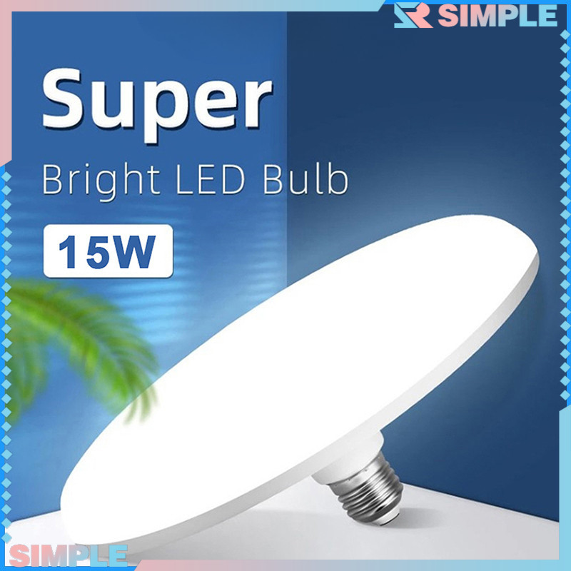 LED Light Bulb 20/30/40W UFO Light E27 Screw White Disc Light Household ...