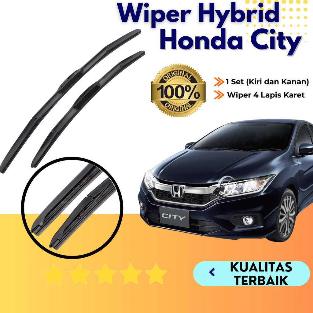 Honda Civic Hybrid Wipers Pair of 2 PCS Left and Right Without Steel ...