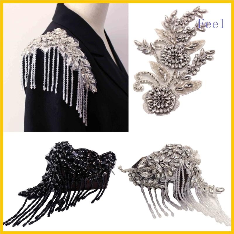 Best Fashion Beaded Epaulette for Clothes Punk Coat Suit DIY Fashion ...