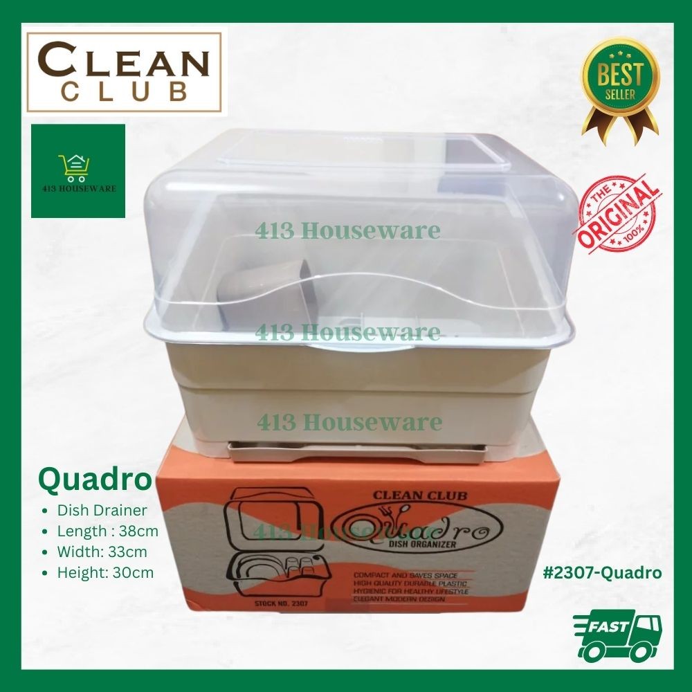 Quadro Mini Dish Drainer w/ Cover Drain Tray Utensil Holder Tauban ng ...