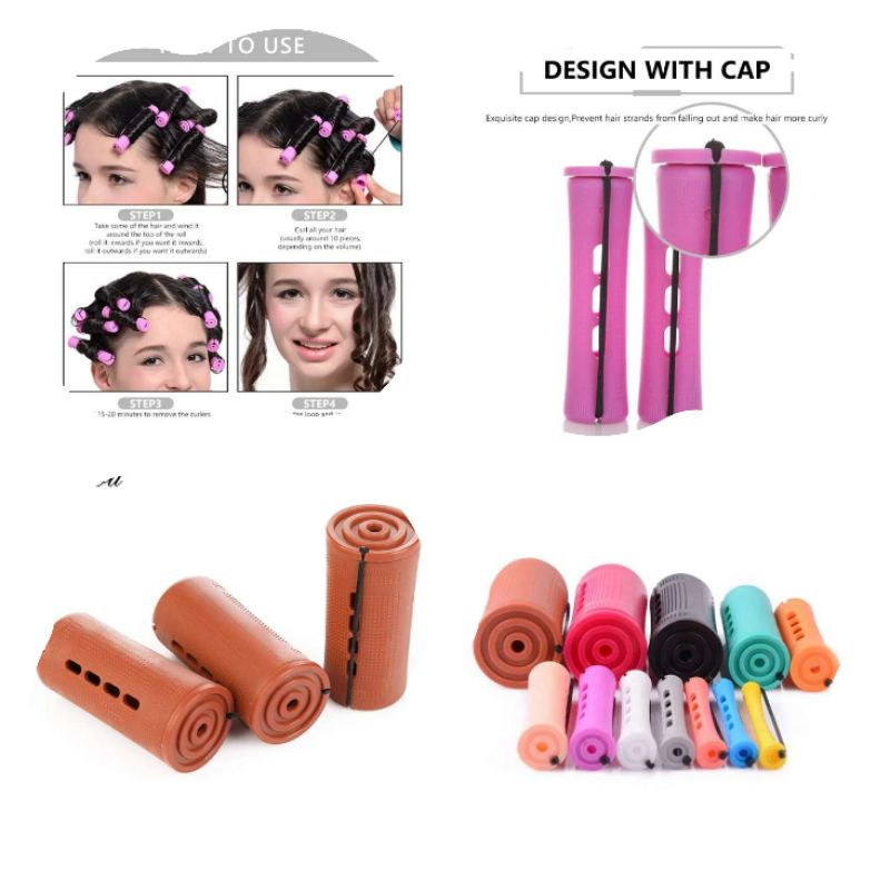 BIG Waves Small COLD WAVE HAIR PERMING Curling ROD Rods ROLLERS Curler ...