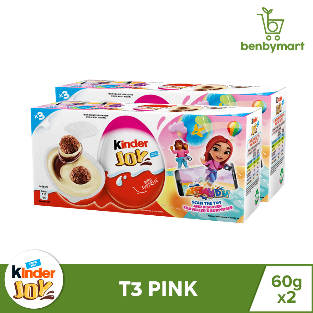 Kinder Joy ChocolateT3 60g- Pink (Set of 2s) | Shopee Philippines