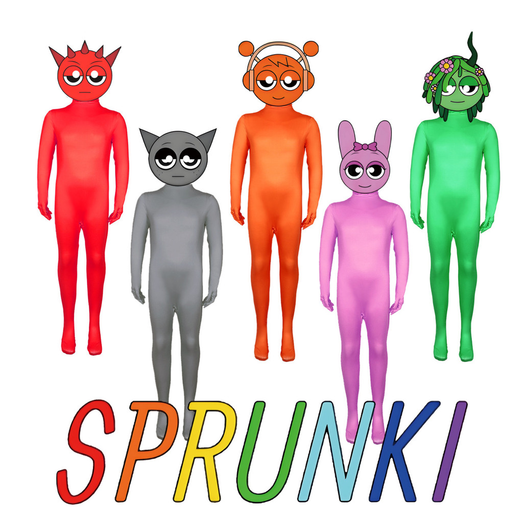 Cospaly Bodysuit Sprunki Incredibox Kids Terno Tights Kids and Adlts ...