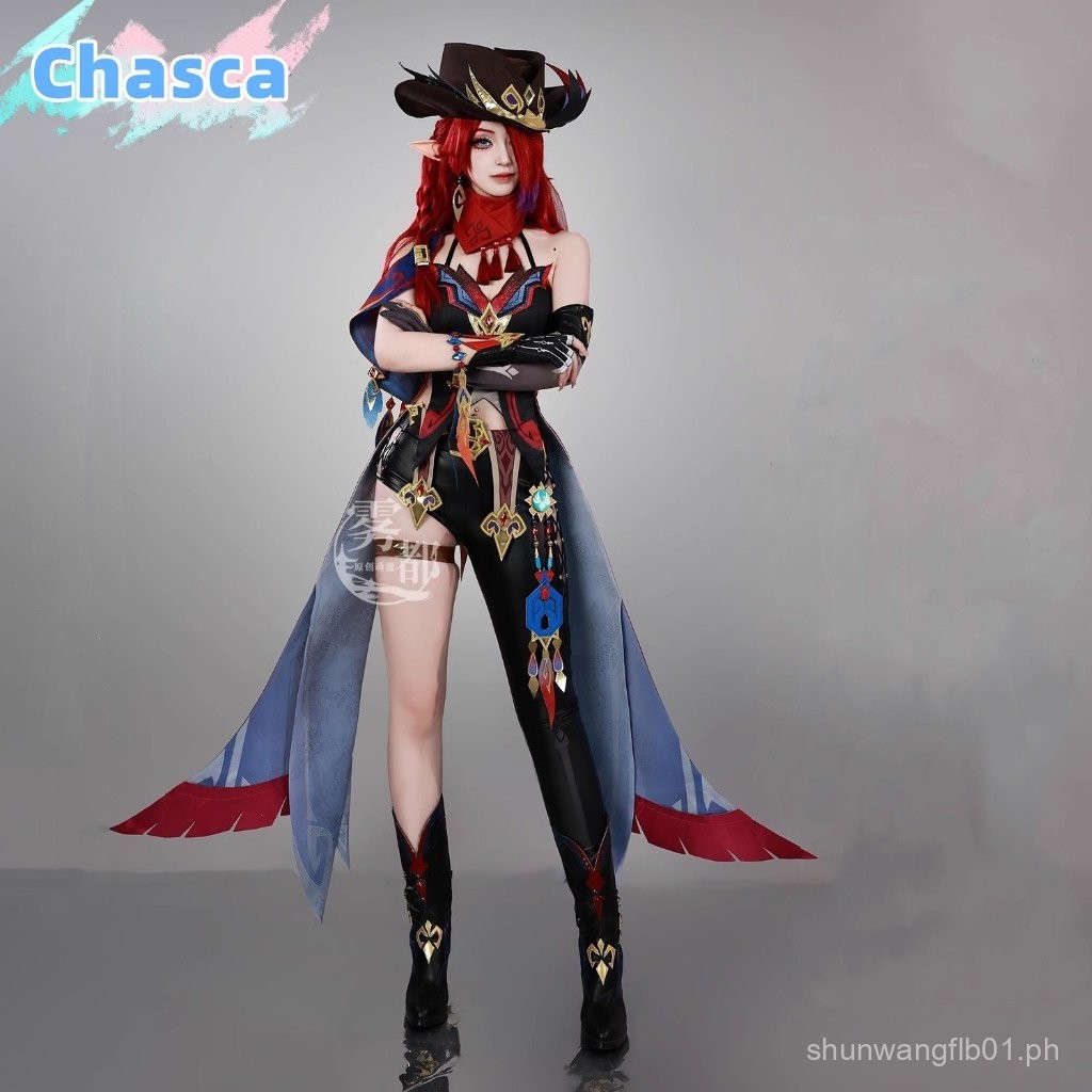 [Ready Stock]WUDU Chasca Cos Costume Genshin Impact Natlan Flower ...