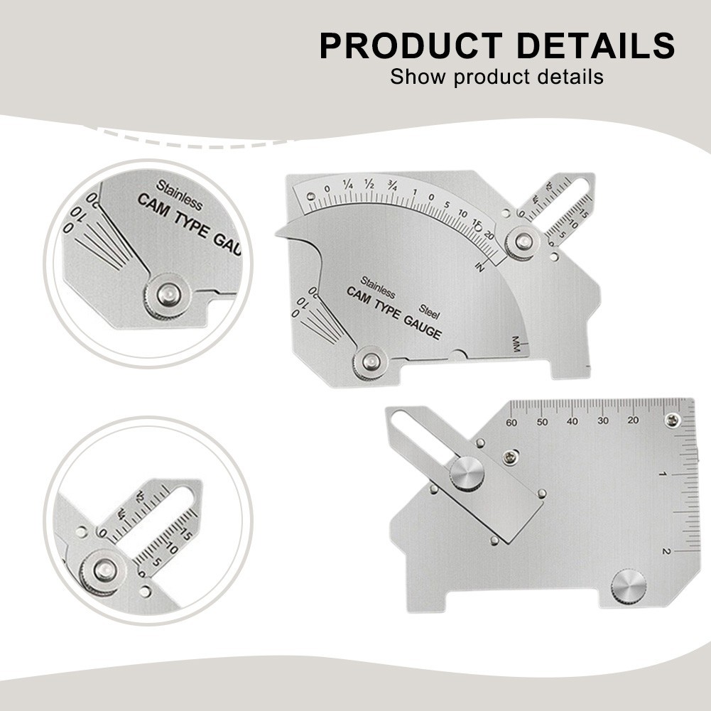 Cam Angle Welding Gauge Welding Inspection Ruler Check Angle Height ...