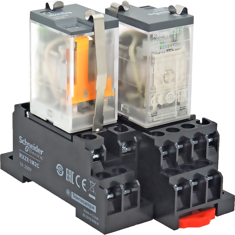 Schneider Intermediate Relay Rxm2lb2bd JD Rxm4lb2p7 F7 24V 220V 8 Feet ...