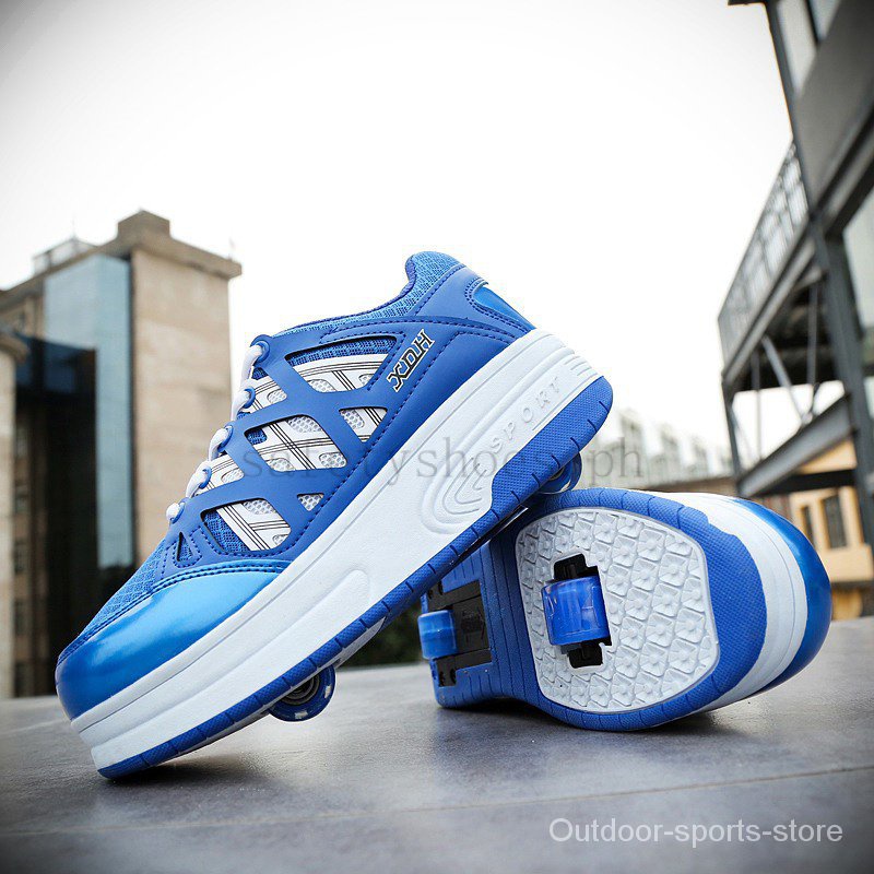 Post today Not glowing two-wheeled sneakers parent-child roller skates ...