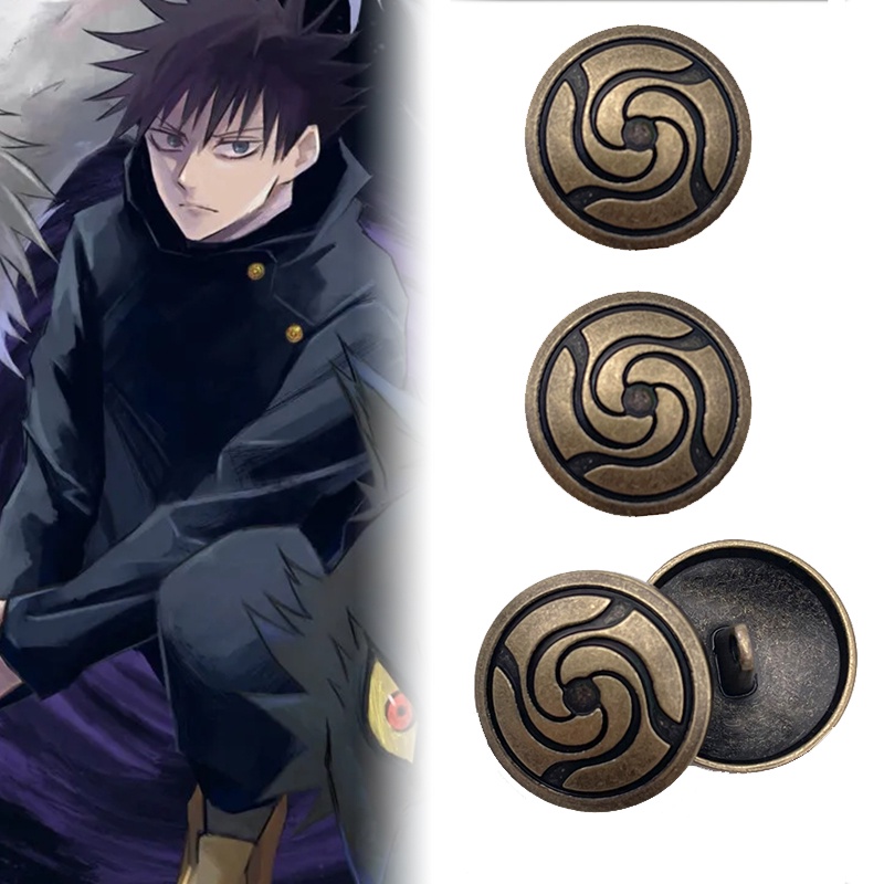 Anime Jujutsu Kaisen Button Satoru Gojo Itadori Yuji Fushiguro Megumi ...