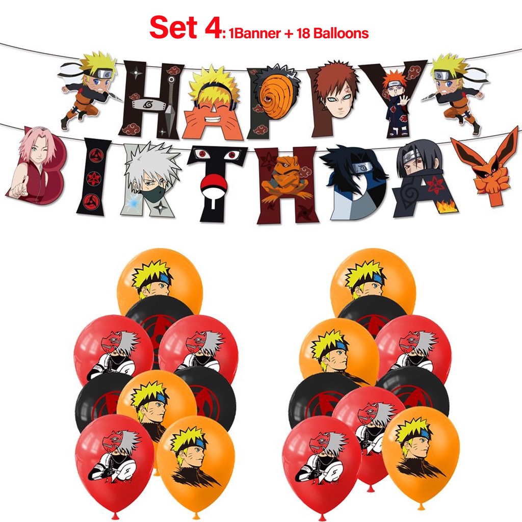 Naruto Birthday Decoration party Decoration Naruto Birthday Balloon ...