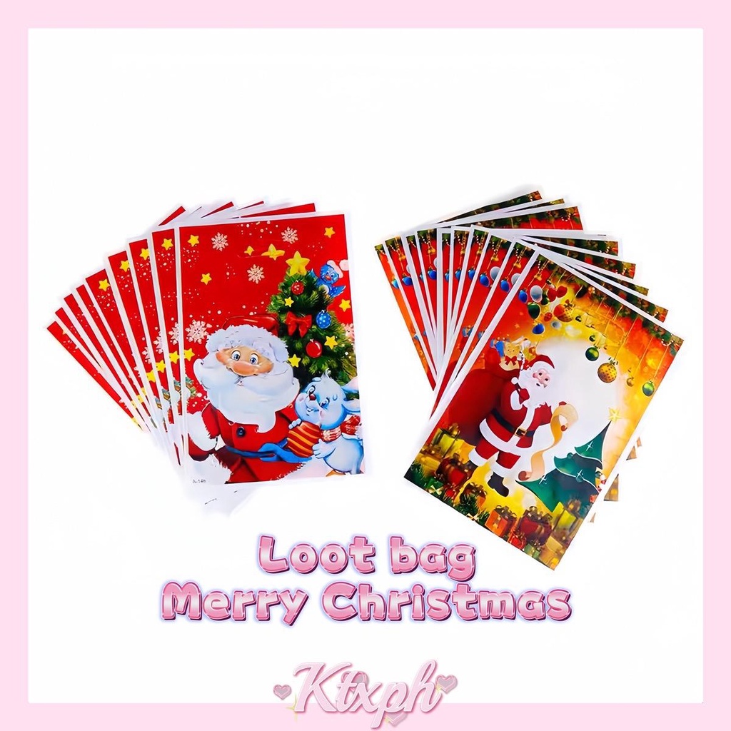 loot bag merry christmas gift bag 10pcs candy bag party needs ...