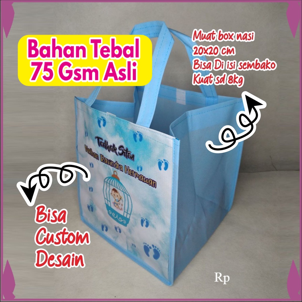 Celebration BAG GOODIE BAG Thanksgiving AQIQAH Rice BOX Custom Name Can ...