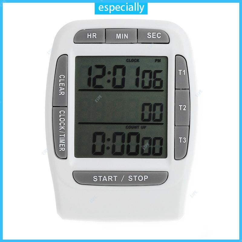 ESP Digital LCD Multi-Channel Timer CountDown Laboratory 3 Channel ...