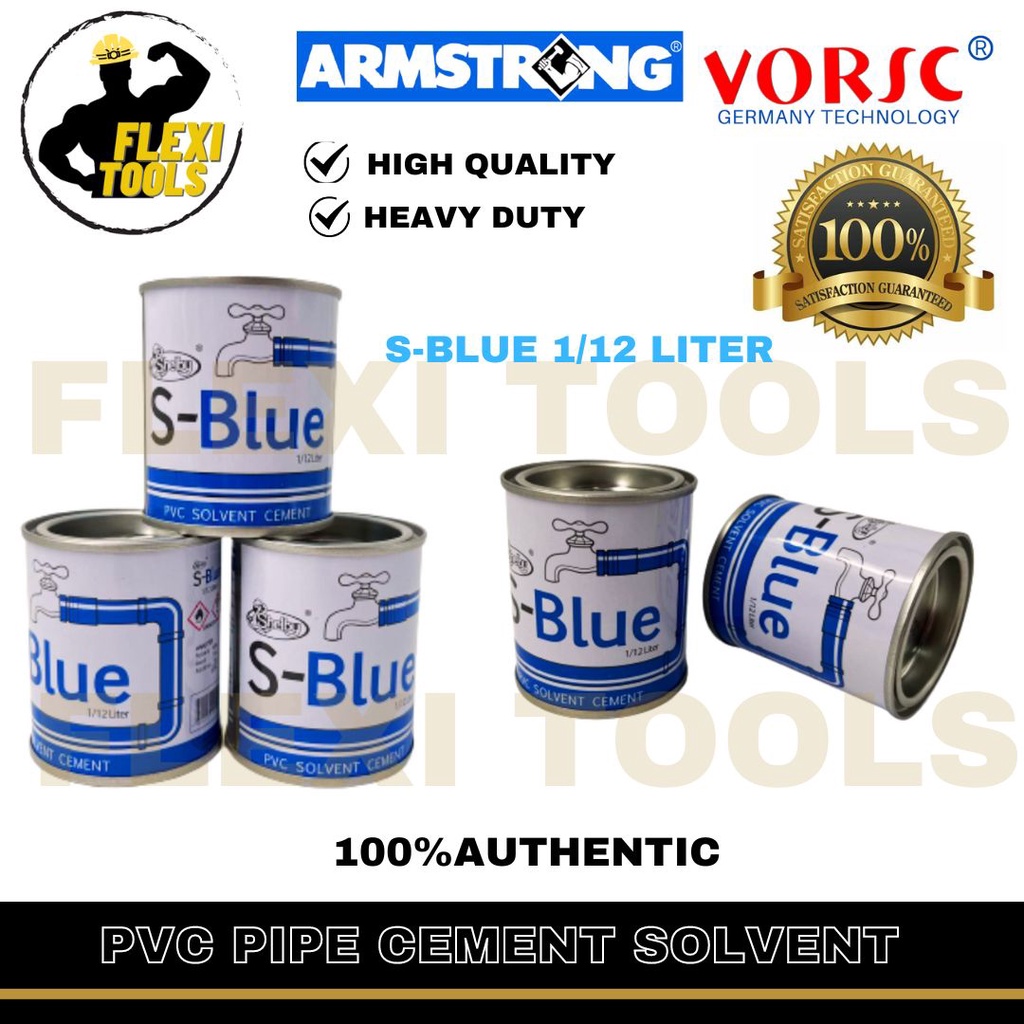 PVC PIPE CEMENT SOLVENT (1/12 LITER- SBLUE) | Shopee Philippines