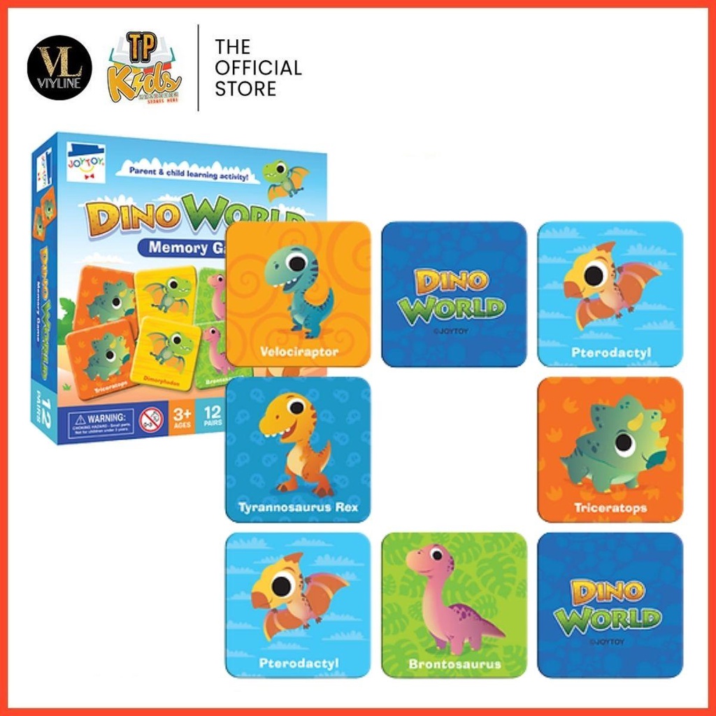 Dino World Memory Game Set of 12 Pairs | Shopee Philippines