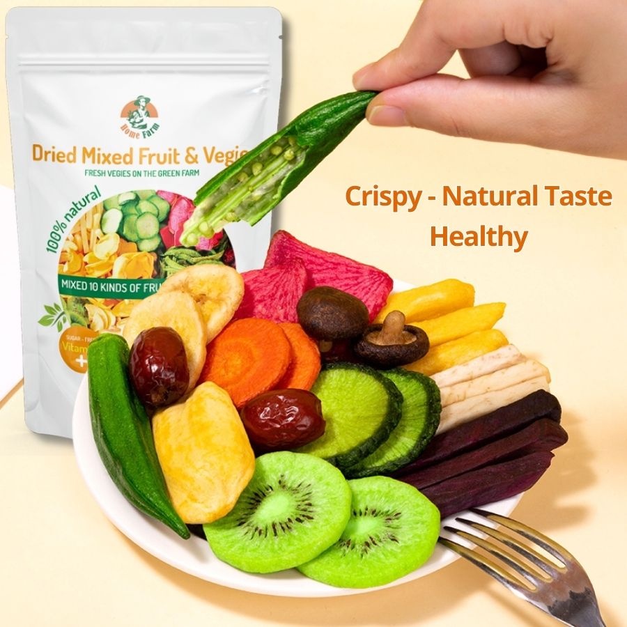 Dried fruits and vegetables snack healthy mixed 10 kinds of veggies ...