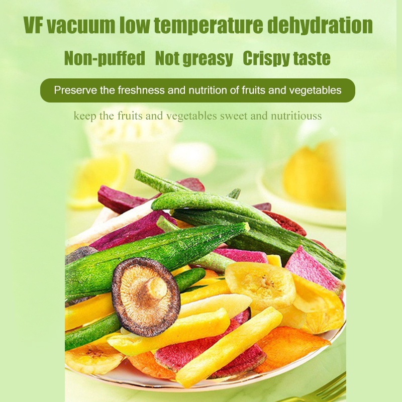 12 Types Fruit Vegetable Chips Slimming Vitamin Mixed Assorted Crispy ...