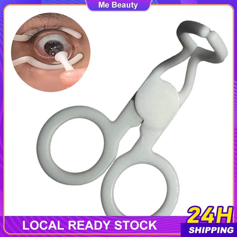 Women Eye Care Contact Lenses Inserter Remover Plastic Soft Tip Tweezer ...