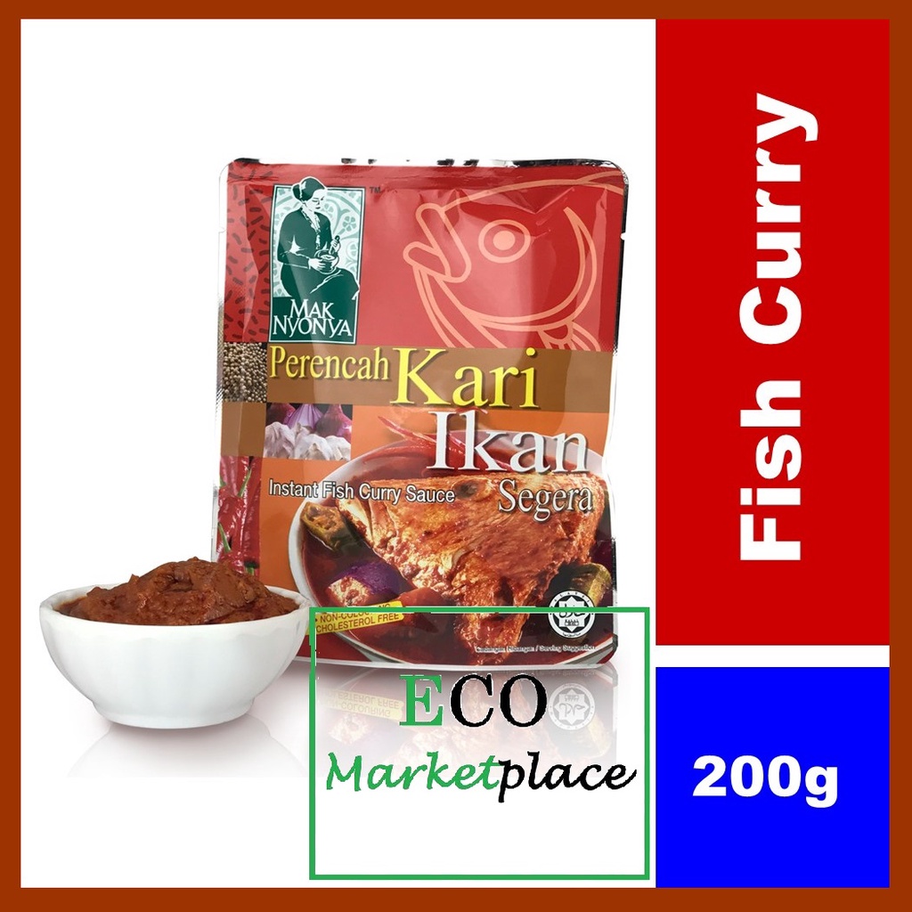 Mak Nyonya Instant Fish Curry Sauce Spicy Curry 200g Ikan Kari Paste ...