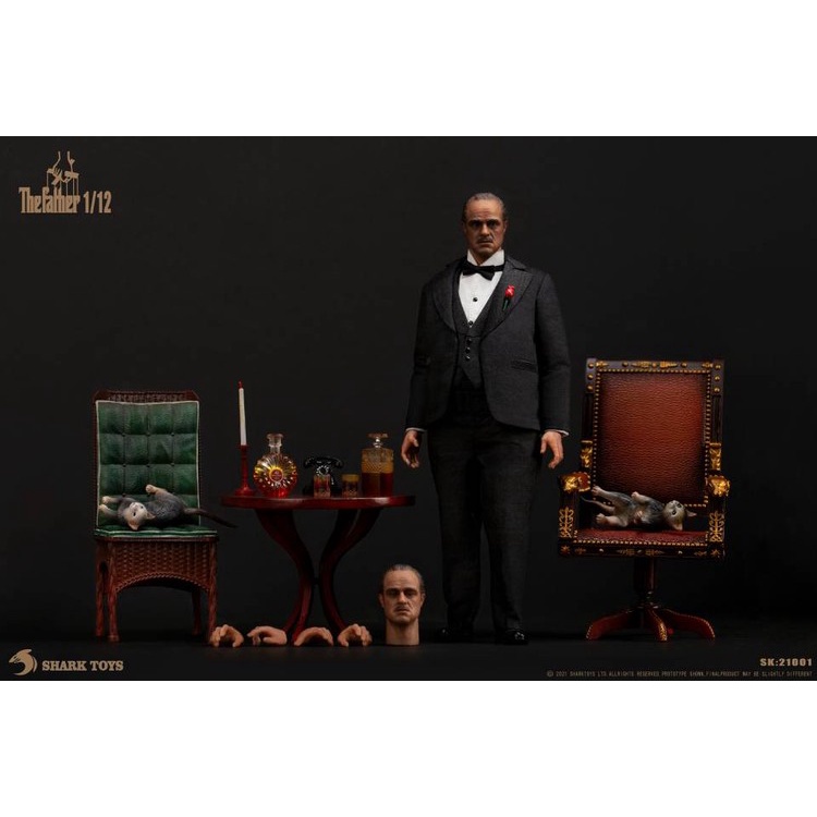 Ready Stock SHARK TOYS 1/12 Movable Figure Model Godfather Vito Corion ...