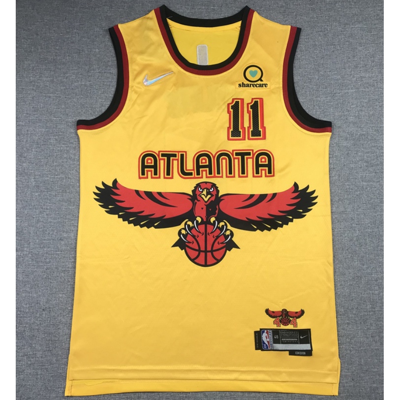 2022 new 75th anniversary NBA men’s Atlanta Hawks #11 Trae Young ...