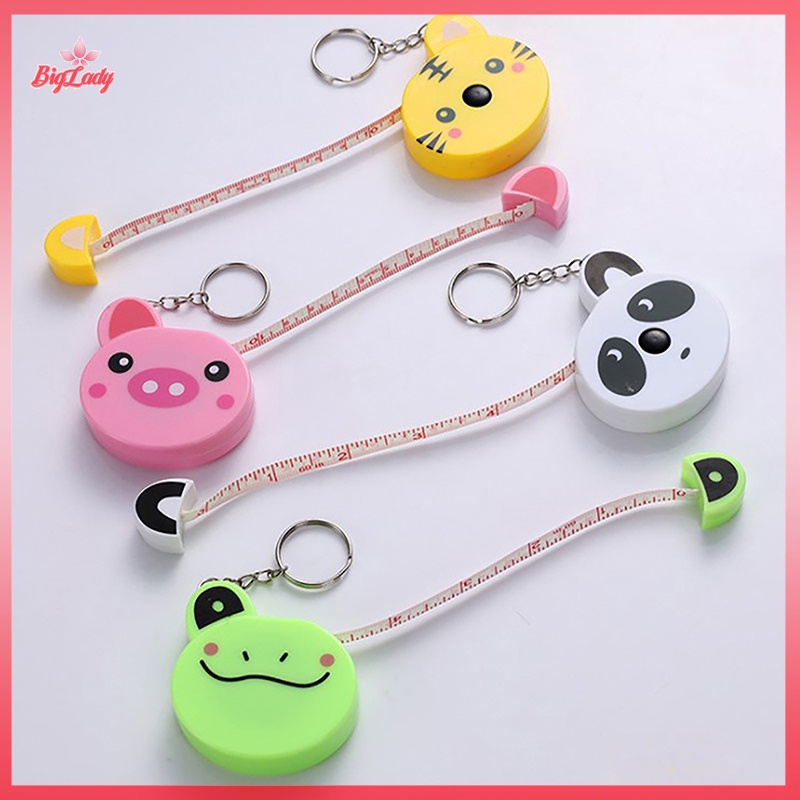 UVLN> Cartoon Tape Measure 0-150cm 0-60 Inch Mini Portable Cute Animal ...