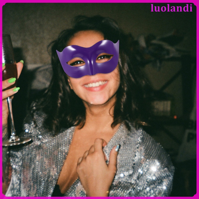 luolandi Mens Masks Masquerade Simple Six Colors Outfit for Half Face ...