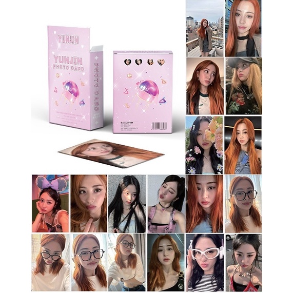 50-55pcs LE SSERAFIM Laser HOLOGRAPHIC LOMO Cards Sakura CHAEWON YUNJIN ...