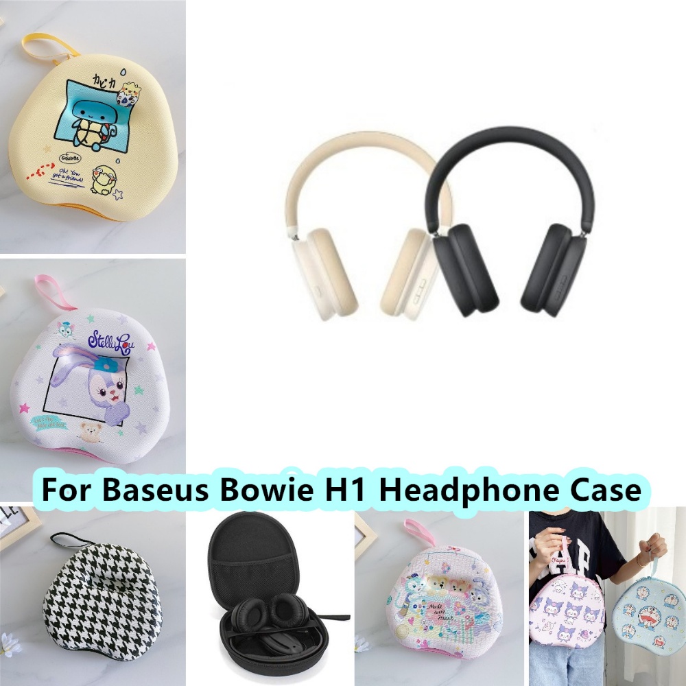 For Baseus Bowie H1 Headphone Case Cool Cartoon Stellalou Kuromi Pattern for Baseus Bowie H1 ...