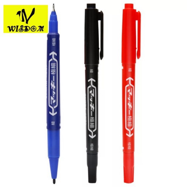 MO-120 DOUBLE fine& Very fine MARKER PEN school supplies | Shopee ...
