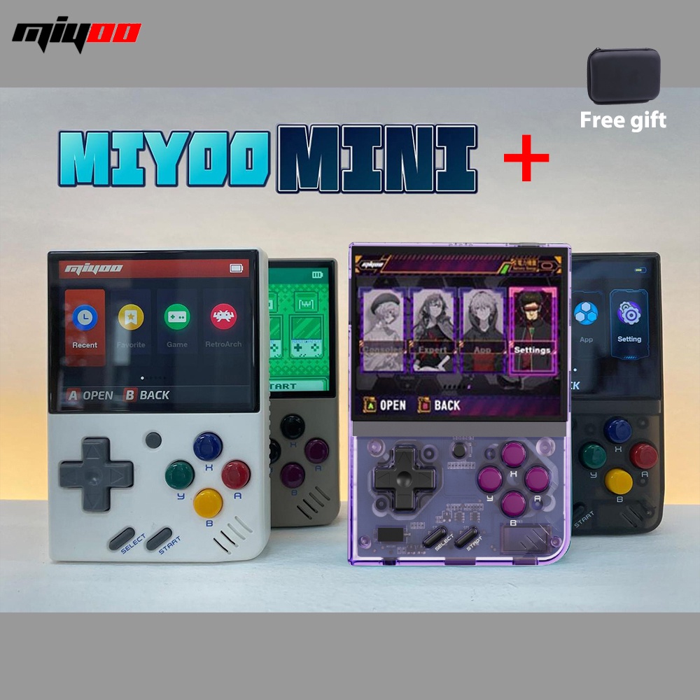 MIYOO MINI + Plus Portable Handheld Retro Game Console 3.5” IPS HD ...