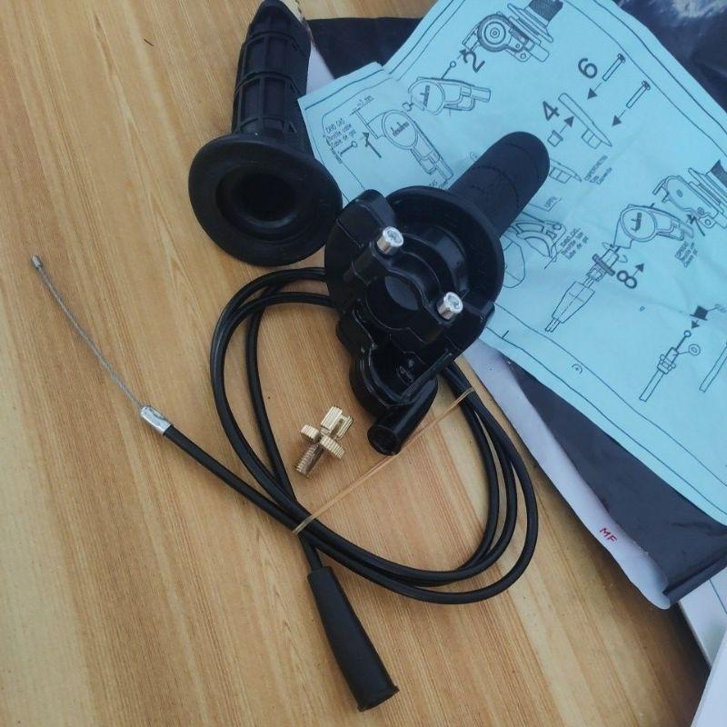 QUICK THROTTLE W/CABLE UNIVERSAL! （Motorcycle Accessories-domino ...