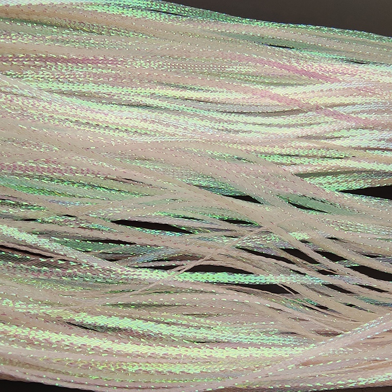 3mm 8M/bag colorful saltwater fly material UV Flurocent flat rhombus ...