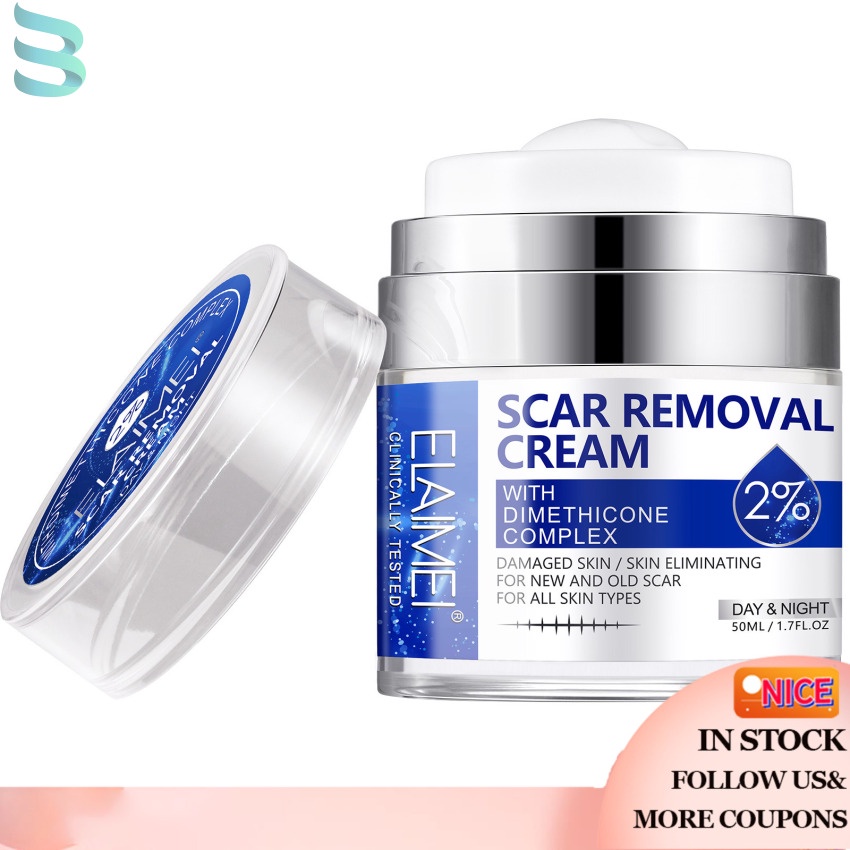 ELAIMEI Skin Scar Removal Cream Scar Repair Cream Reduce Scar Area Prevent Scar Hyperplasia Acne ...