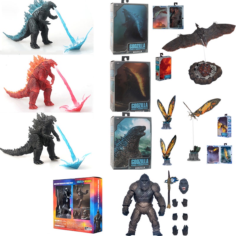 NECA Godzilla Mothra Rodan Godzilla VS Kong Gojira Movies Action Figure ...