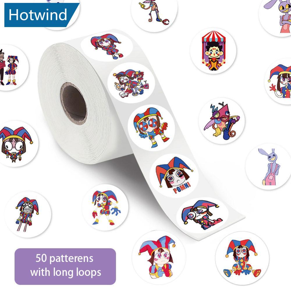 HW 200Pcs/Pack Cute The Amazing Digital Circus Sticker Jax Pomni Sticky ...