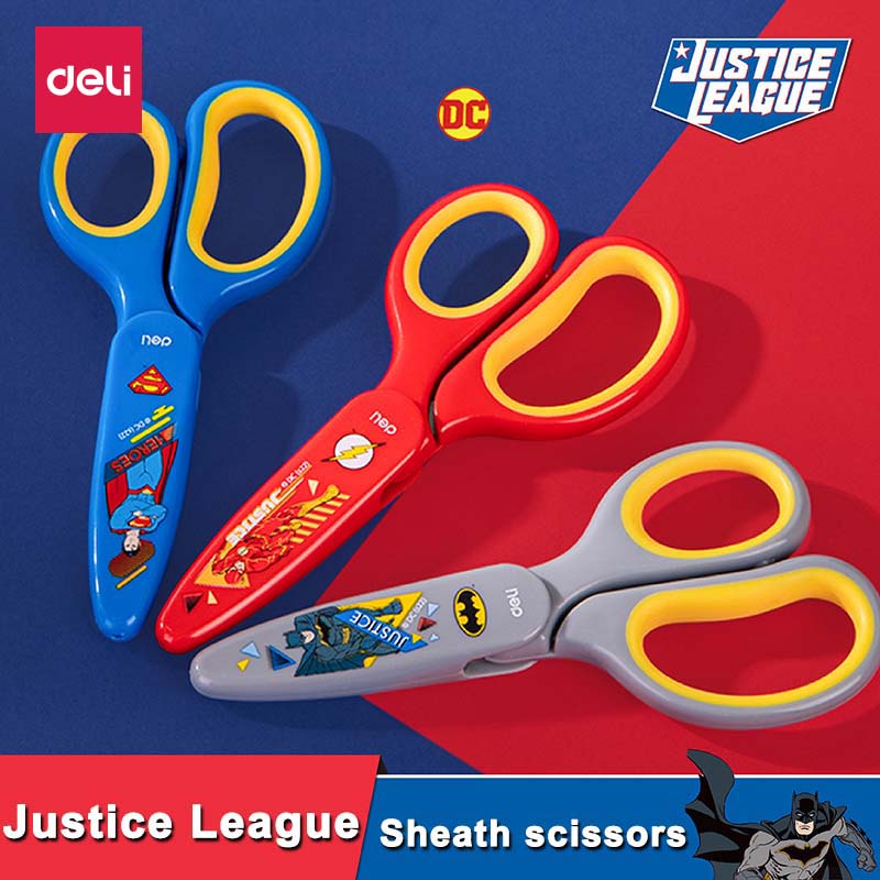 1pcs Deli x DC Justice League Children's Scissors Cartoon Superman ...