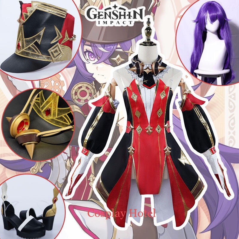 Genshin Impact Chevreuse Cosplay Costume Accessories Wig Shoes Full Set ...