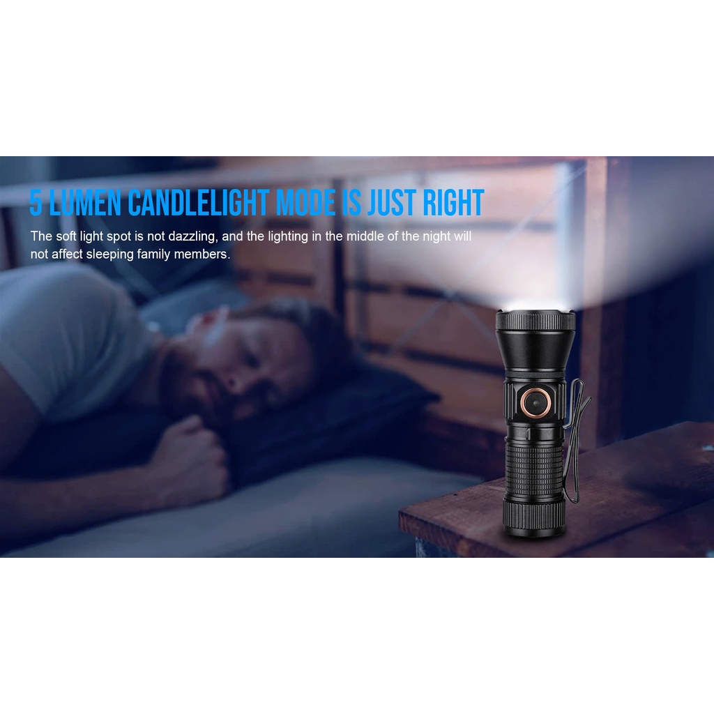 Trustfire MT20 Rechargeable EDC Flashlight 1050 Lumens Type USB C ...