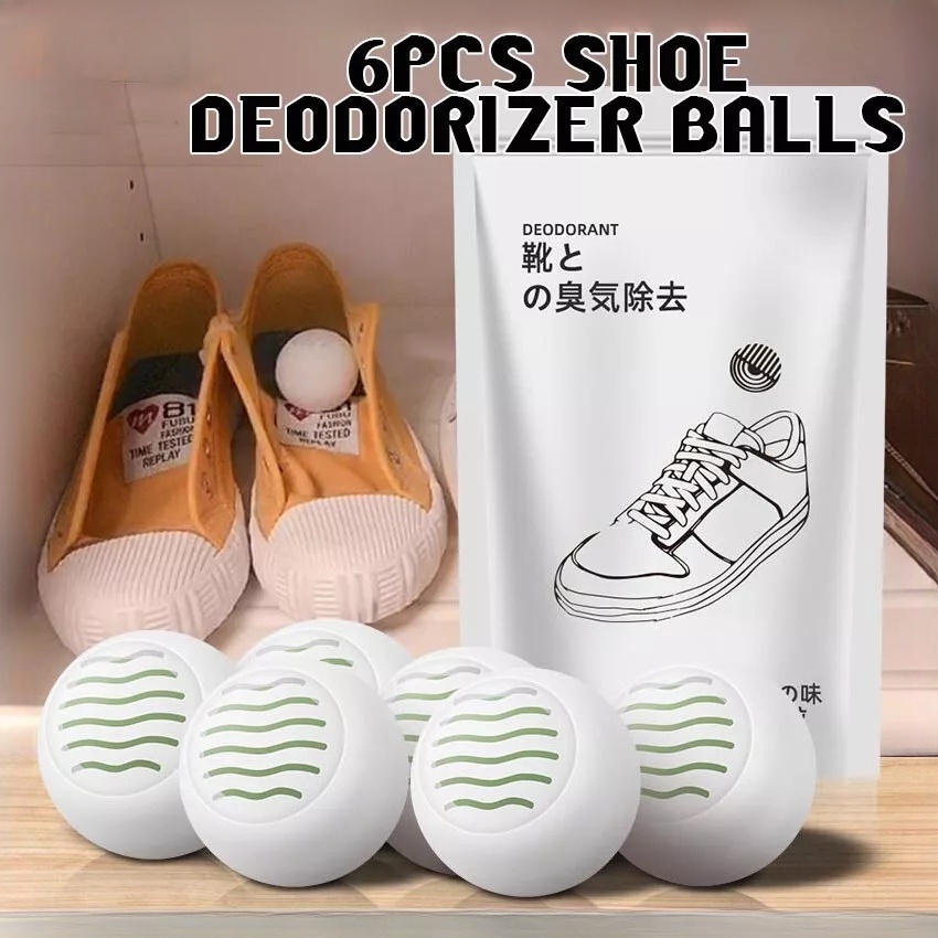 WHLF 6pcs/pack Shoe Deodorant, Deodorant Spray Ball, Fragrant Foot Odor ...