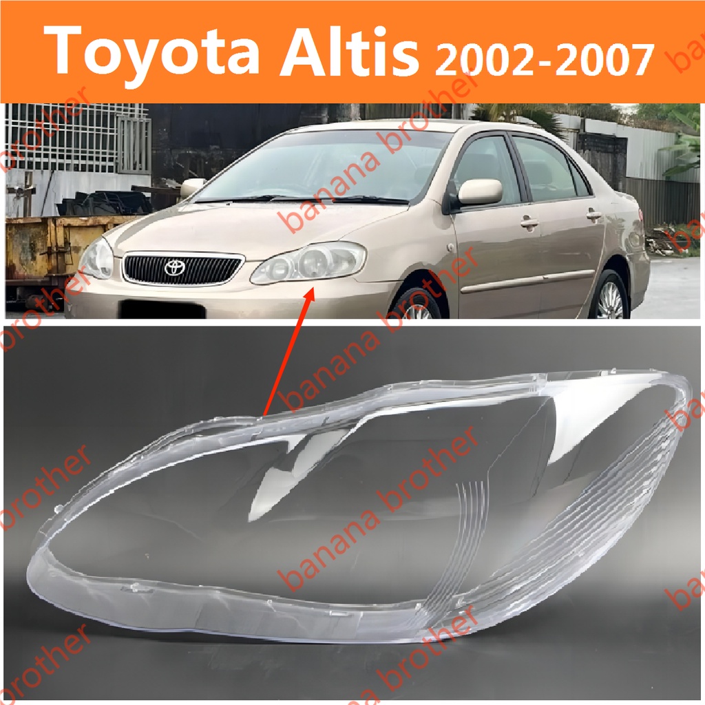 FOR TOYOTA ALTIS 2002-2007 HEADLAMP COVER HEADLIGHT COVER LENS HEAD ...